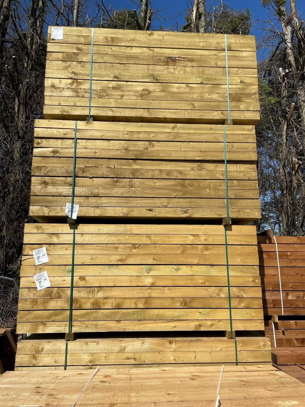 Green Treated Timber Garden Sleepers — Wade Building Supplies