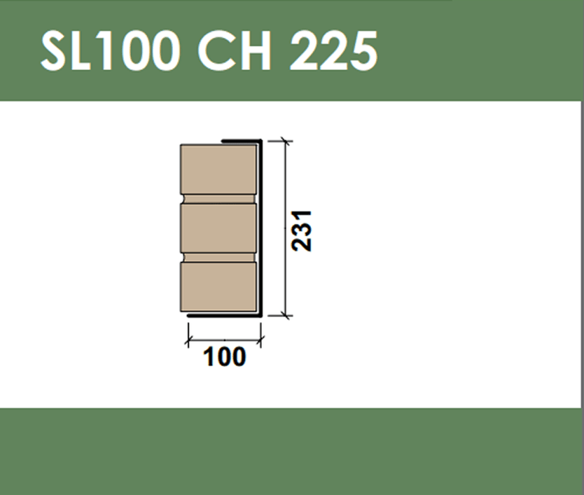 SL100 CH 225 | 100mm External Wall Lintels | Medium Duty — Wade ...