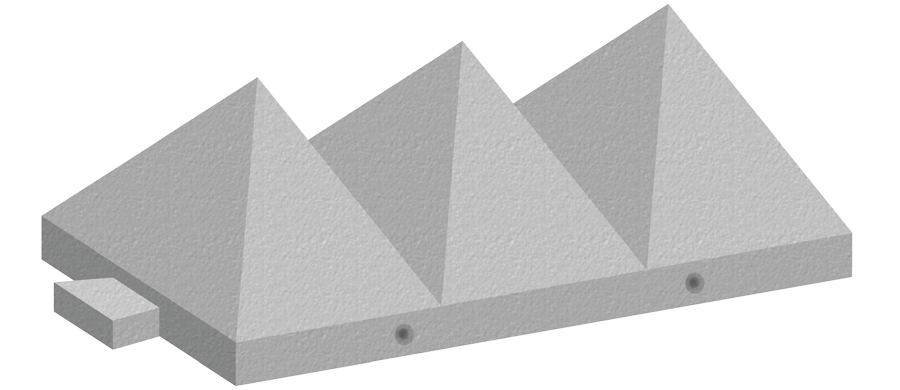 Tank Trap Pyramid Concrete Barrier – Wade Building Supplies