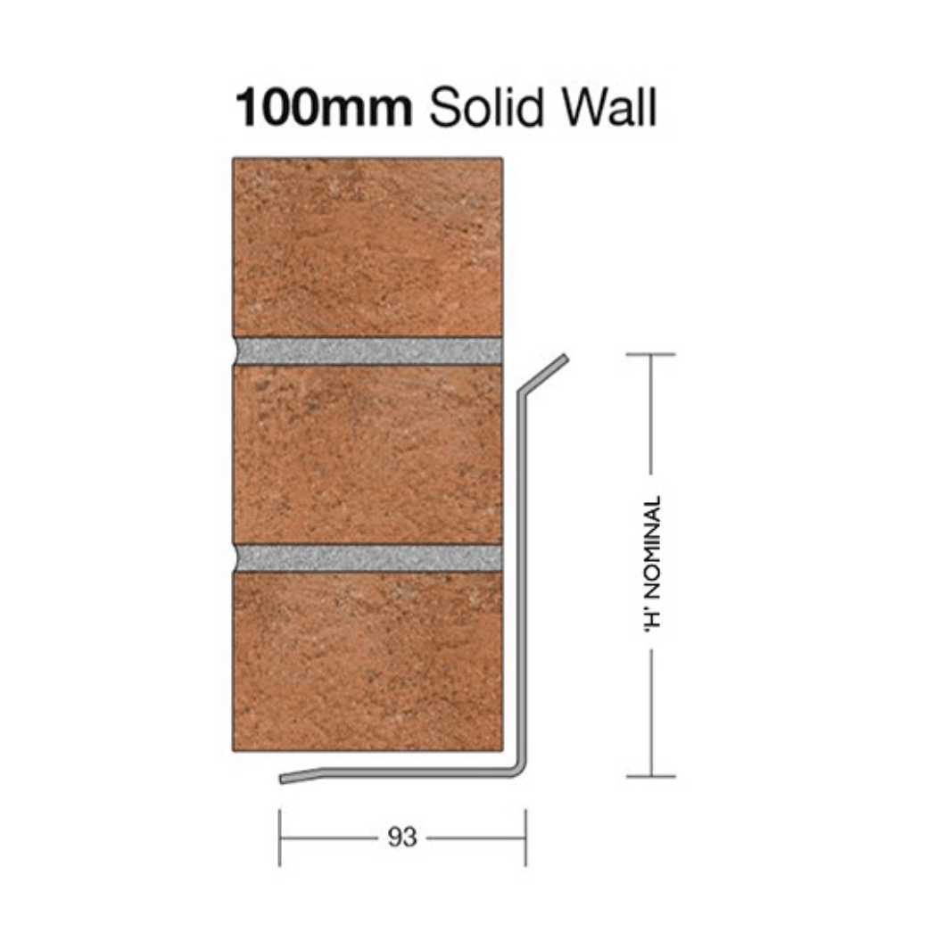 home birtley standard duty 100mm single leaf angle lintel la sku la0900